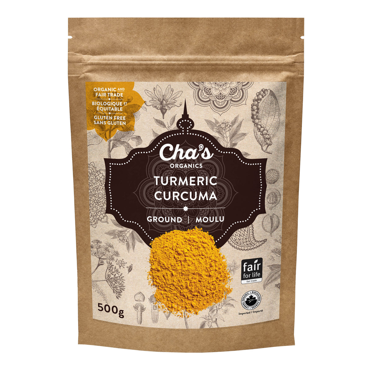 Turmeric, Ground - 500g – Cha's Organics